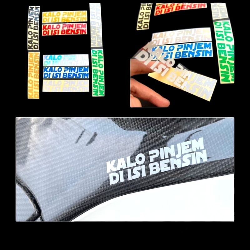 Jual Sticker Stiker KALO PINJEM DI ISI BENSIN Cutting | Shopee Indonesia