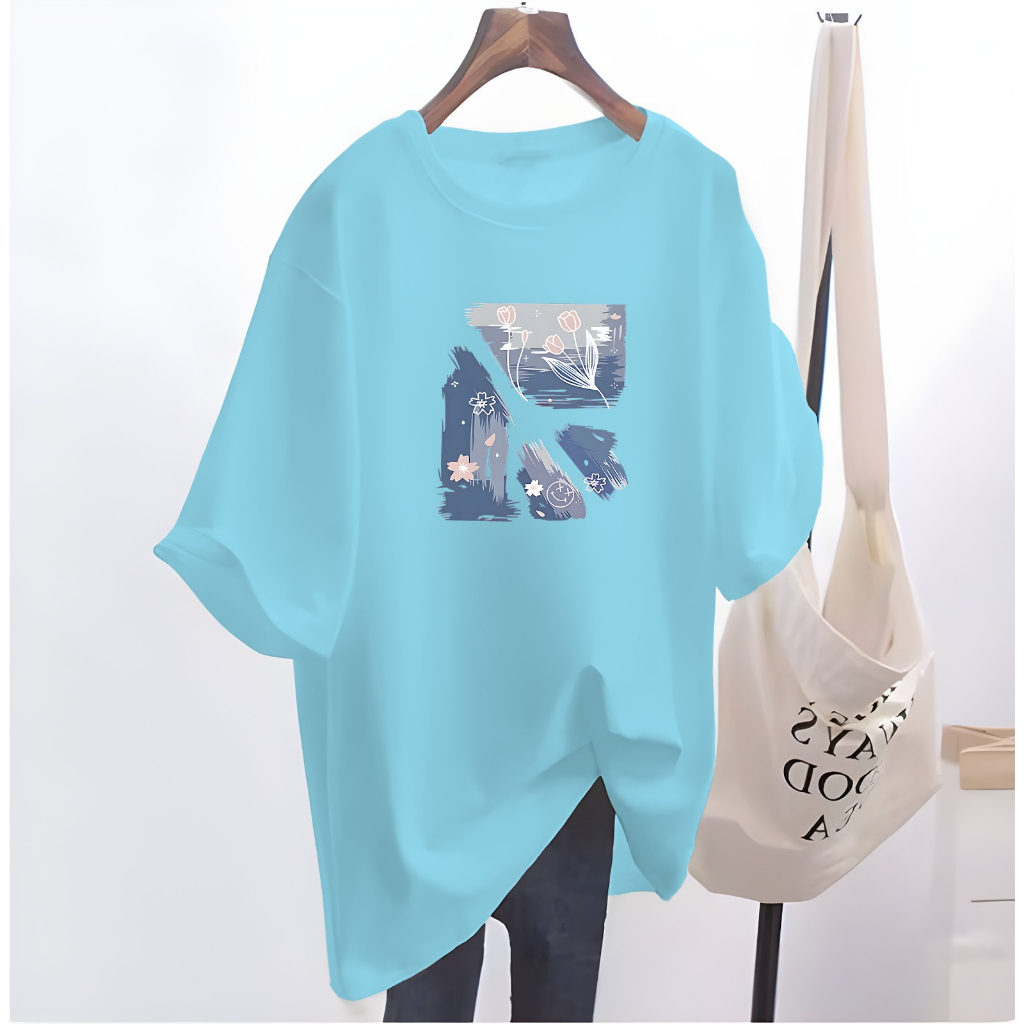 Jual Kaos Oversize Wanita / Kaos Distro WANITA/ Kaos Streetwear Oversize / Baju Kaos Distro ...