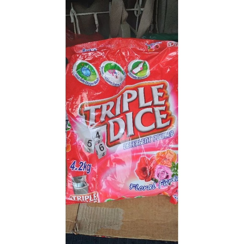 Jual Triple Dice Detergent Powder Floral 4,2 kg | Shopee Indonesia