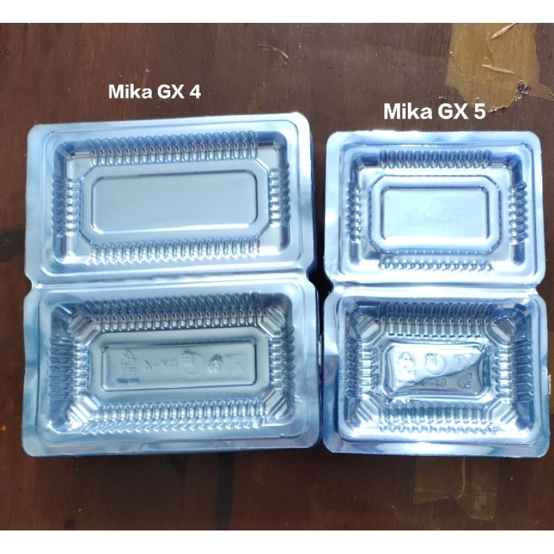 Jual MIKA GX -4 dan GX- 5/ TEMPAT KUE Ukuran 4 dan 5, 1 Pack/ Bungkus isi 100 Pcs. | Shopee ...