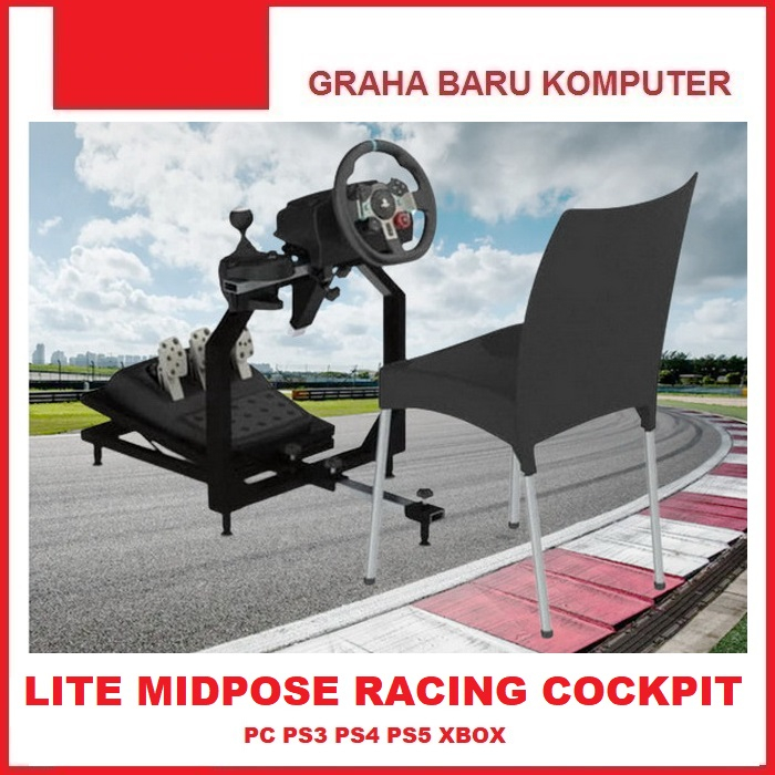 Jual Lite Midpose Racing Stand - Kursi Dudukan Kursi Chair Simulator ...