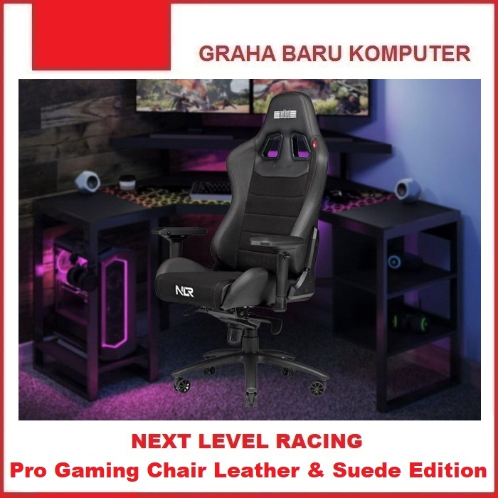 Jual Next Level Racing Pro Gaming Chair Black Leather & Suede Edition ...