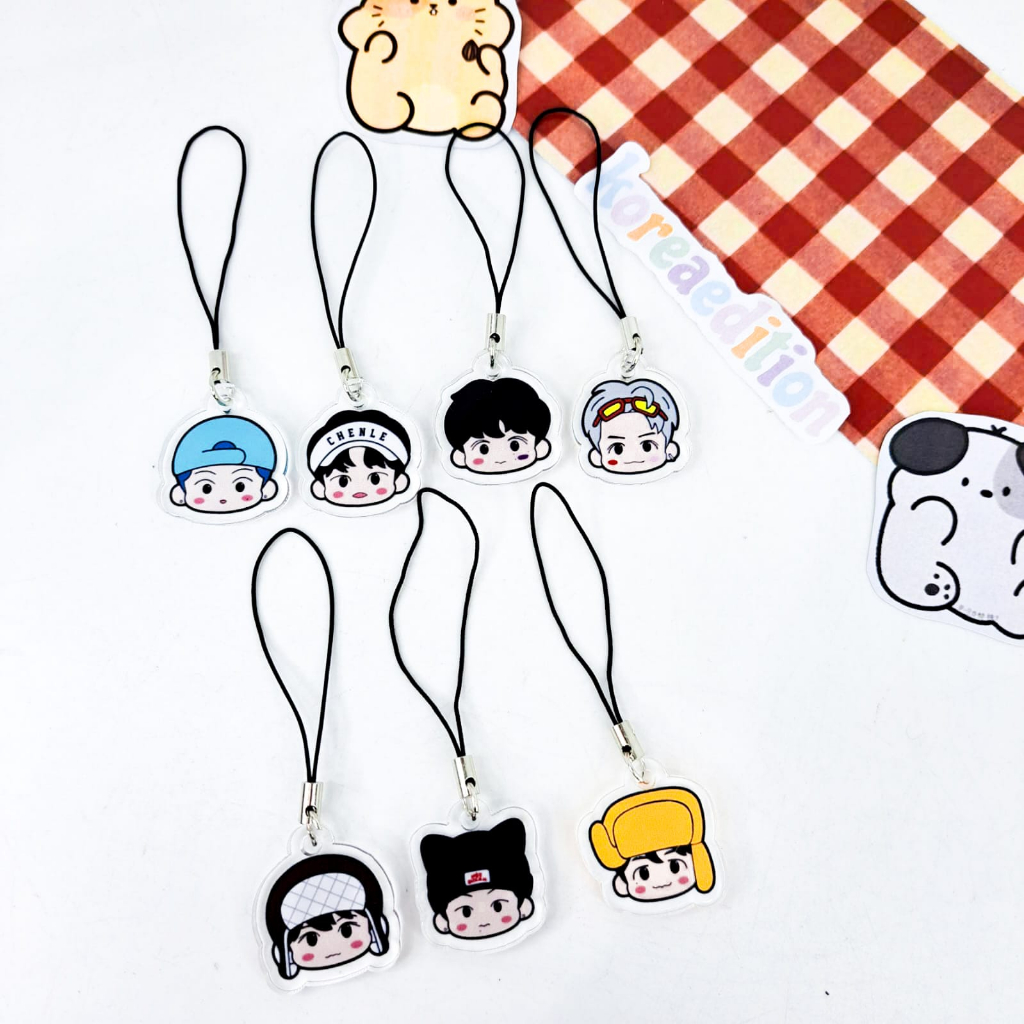 Jual Strap HP Akrilik NCT Dream Candy Chibi Karakter Mark Renjun Jeno ...
