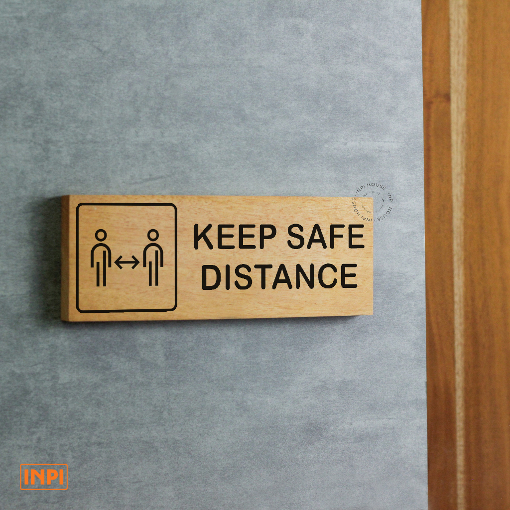 Jual keep safe distance signage - sign system - physical distancing ...
