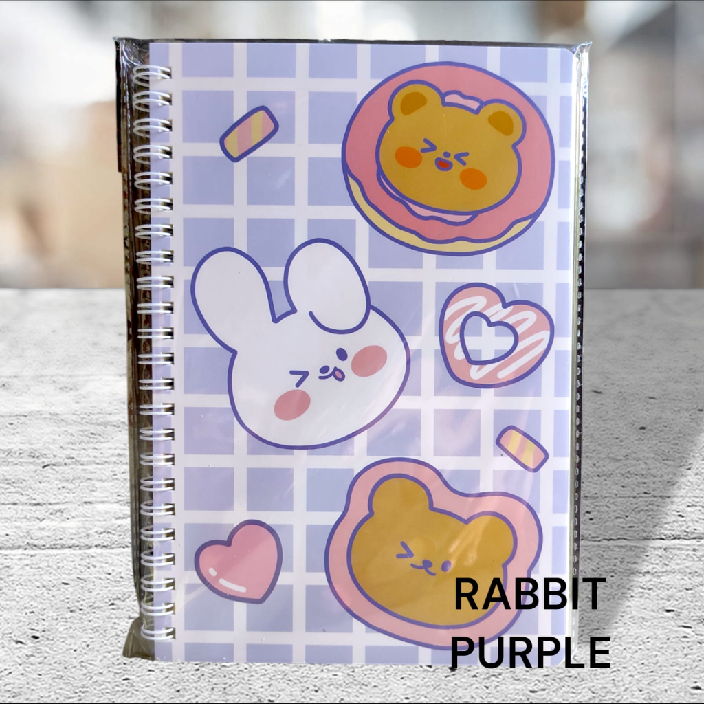 Jual GEMILANGWALLPAPER - BINDER BOOK A5 BEAR RABBIT | BUKU BINDER POLOS ...