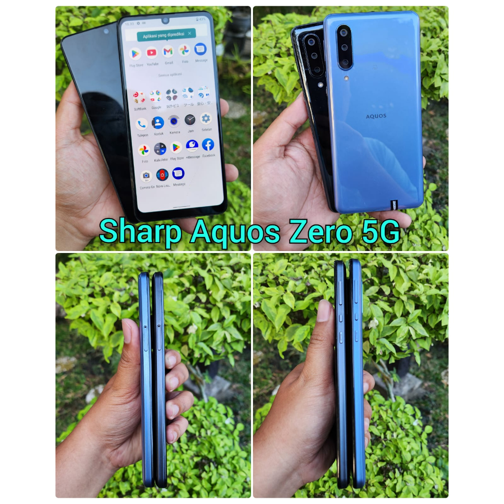 Jual 5G Snapdragon 765 IMEI AMAN Sharp Aquos Zero 5G Bahasa Indonesia Mulus Like New Garansi ...