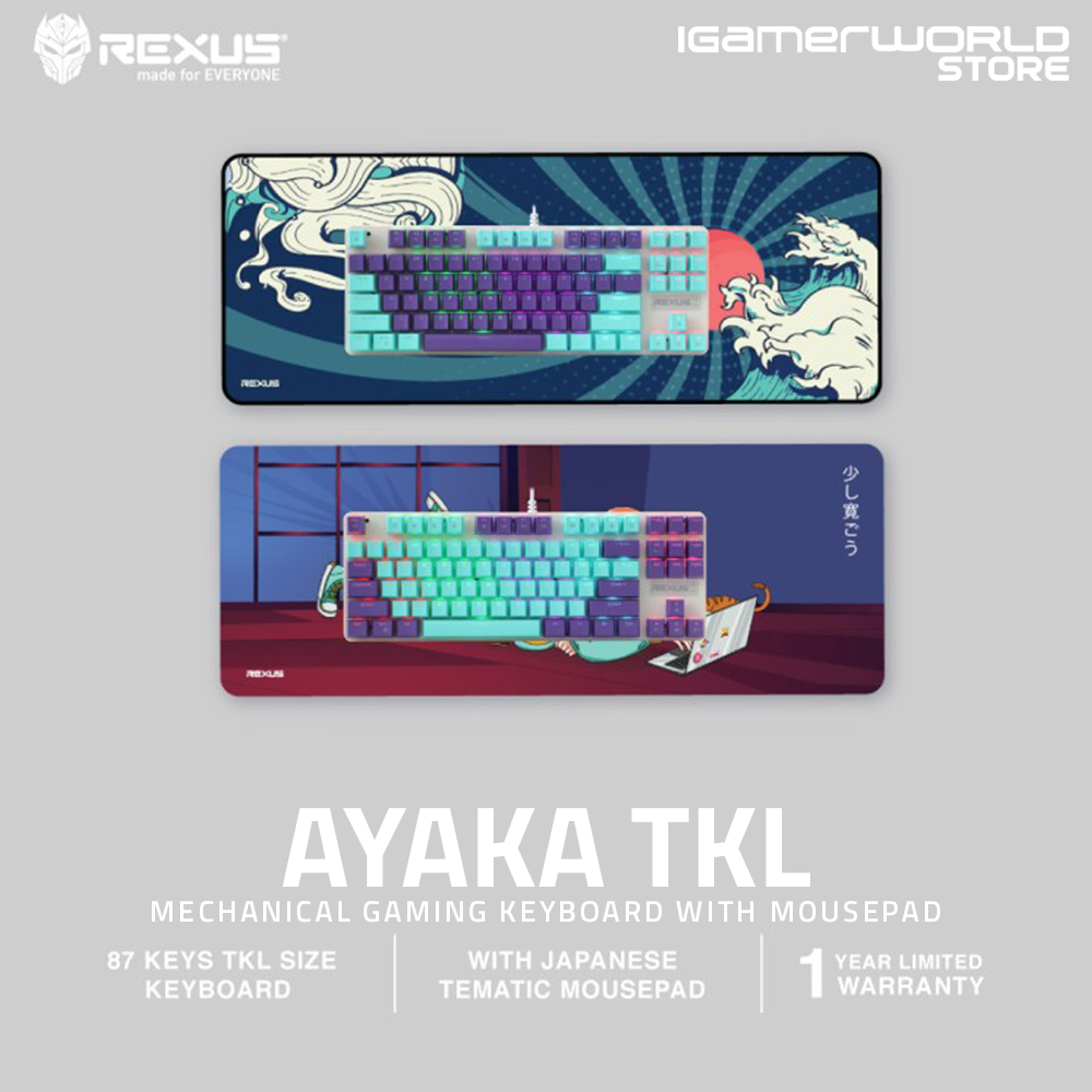 Jual Rexus Ayaka TKL Bundle Series Mousepad - Mechanical Gaming ...