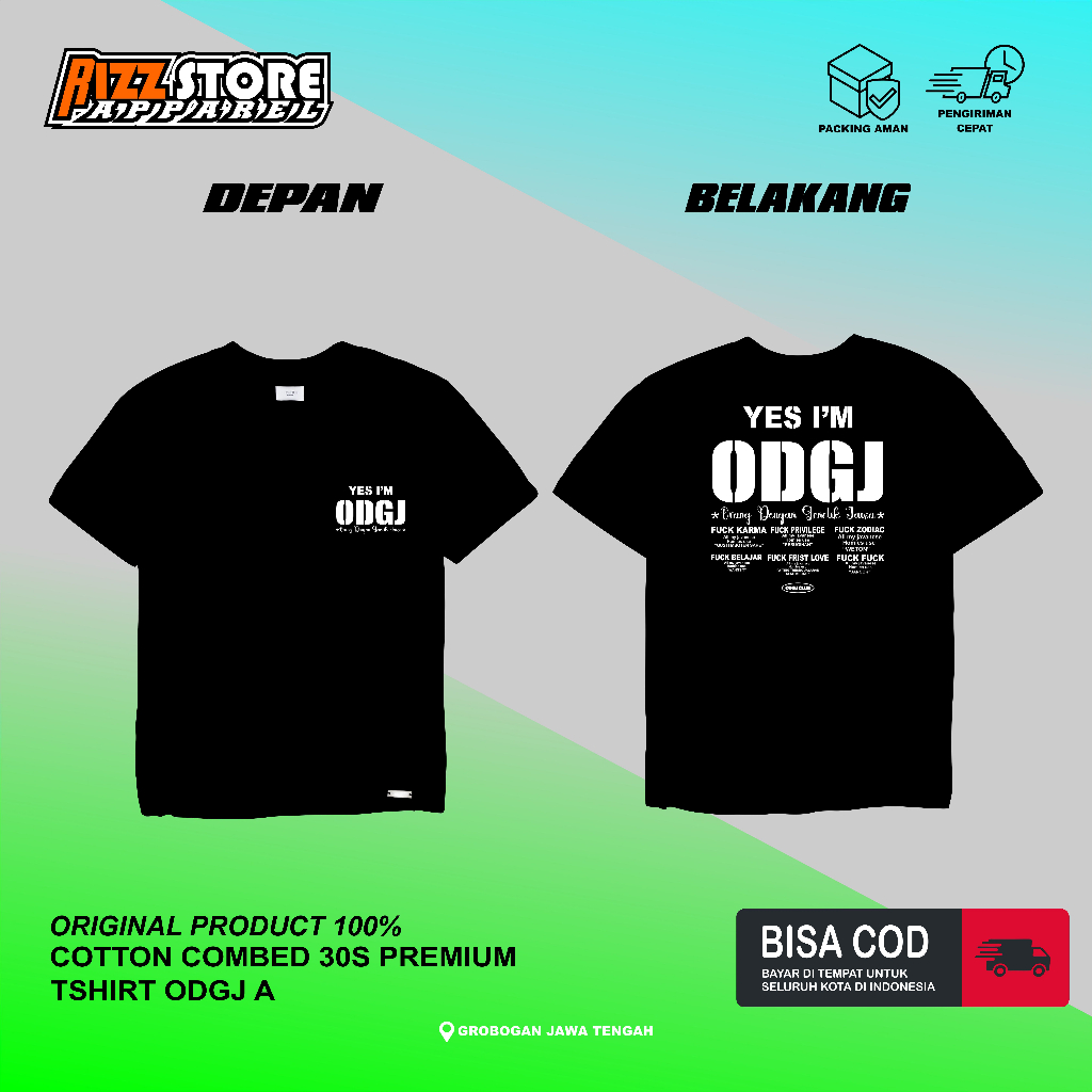 Jual KAOS ODGJ JAWA BAJU ORANG DENGAN GENETIK JAWA || TSHIRT YES I"AM ...
