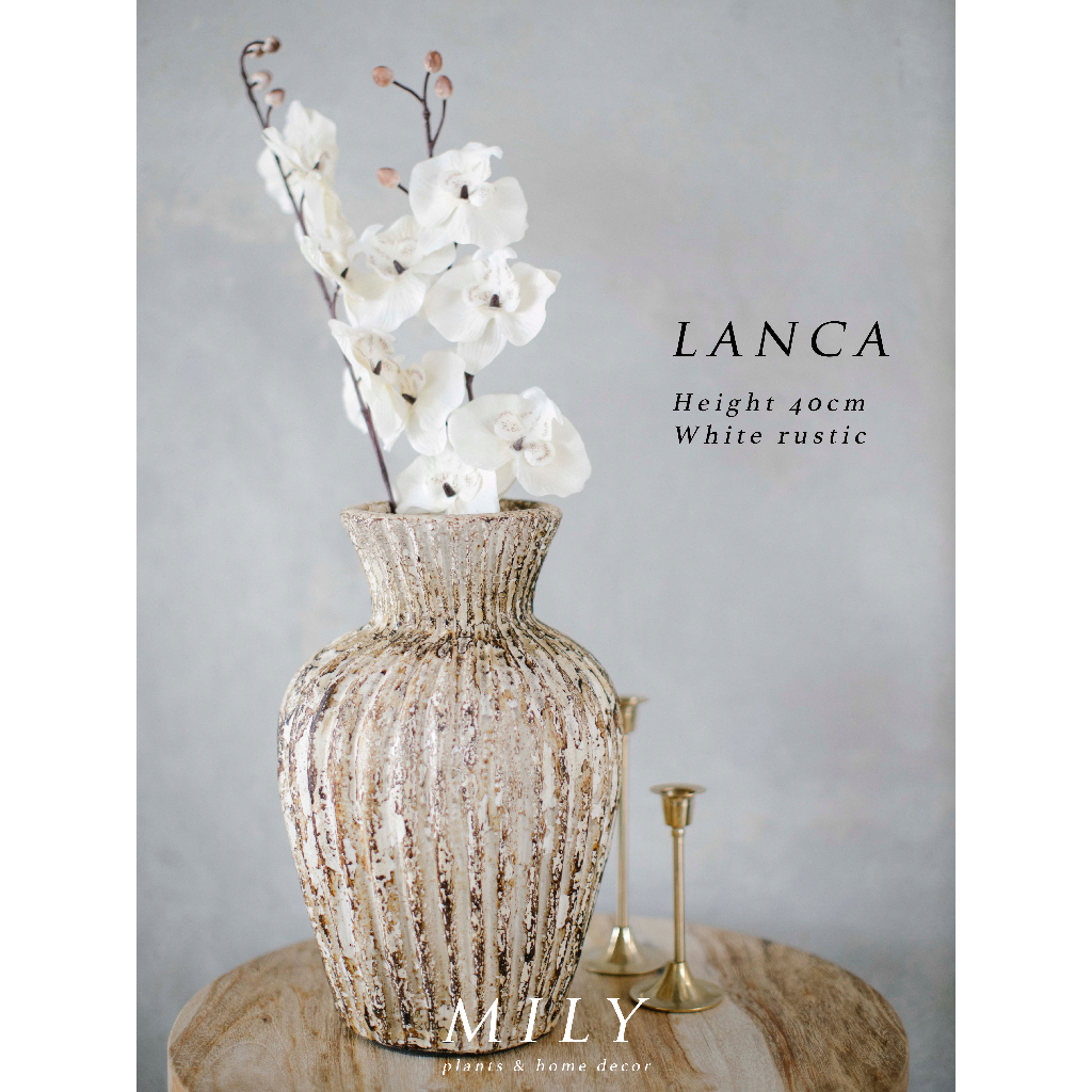 Jual Lanca Vase - vas bunga estetik, jagra Vas rustic, handmade vase ...