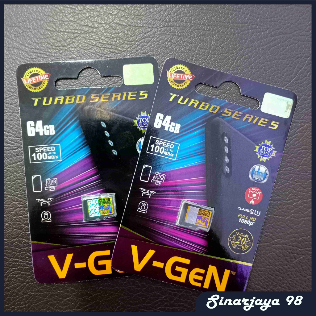 Jual MEMORY VGEN MMC MICRO SD V-GEN 64GB TURBO SERIES CLAS10 GARANSI ...