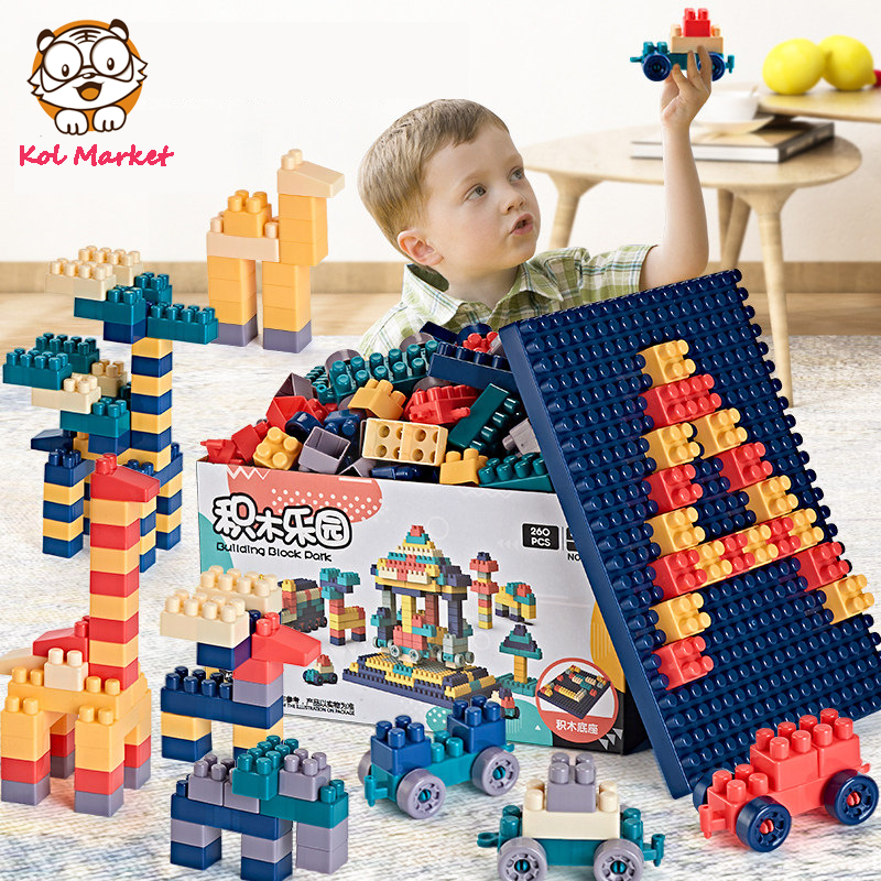 Jual 420 pcs blok bangunan mainan blok bangunan set blok bangunan anak ...