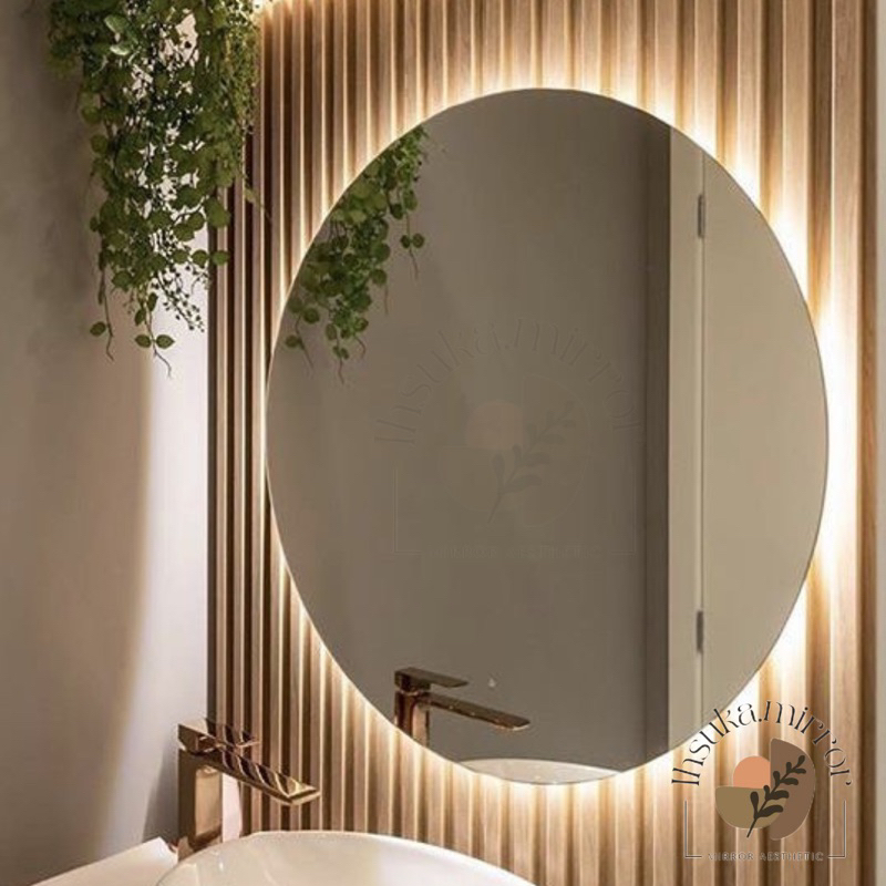 Jual Cermin Lampu LED 60cm / Mirror Wall / Mirror Aesthetic / Cermin ...