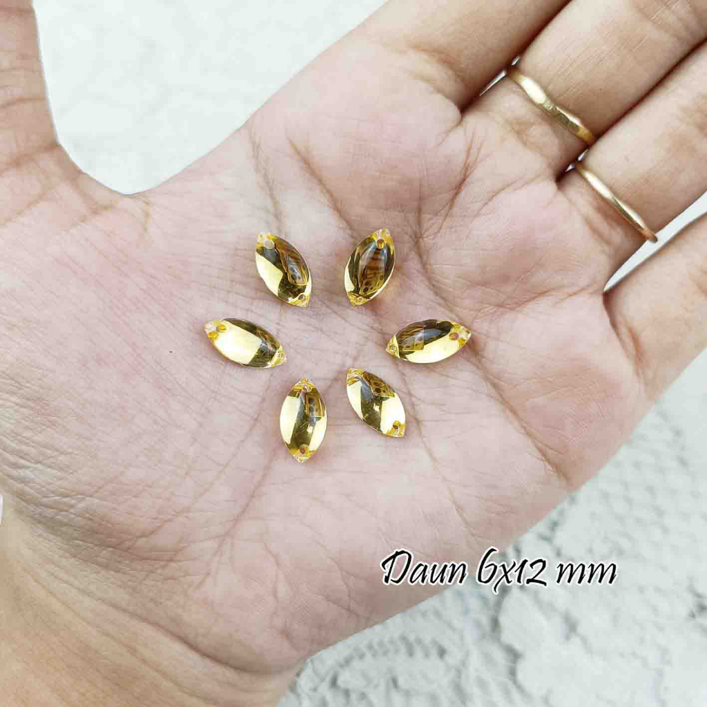 Jual 1 LUSIN PADI B56 6X12 MM MOTE BATU DIAMOND RESIN PAYET KRISTAL ...
