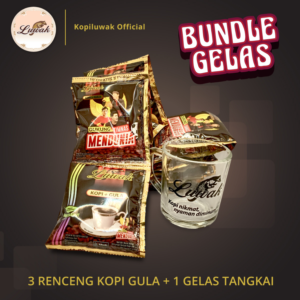 Jual PAKET KOPI LUWAK BUNDLE GELAS CANTIK | Shopee Indonesia