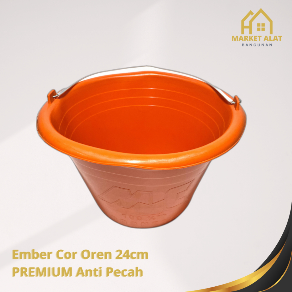 Jual (Per 5 Pcs) Ember Cor Oren Kecil Diameter Dalam 24cm PREMIUM Anti ...