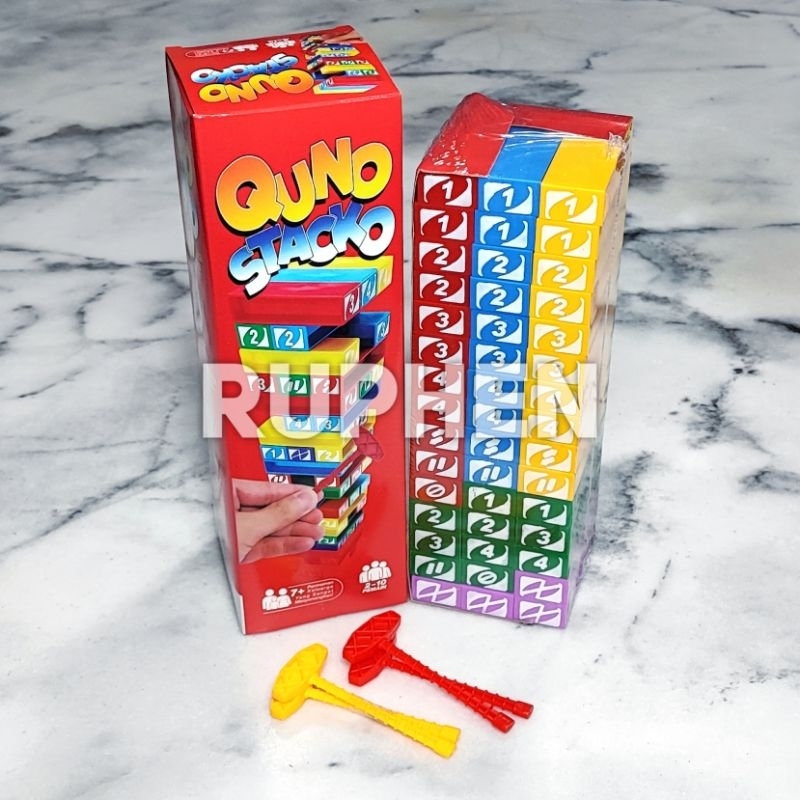 Jual RPN Quno Stacko Mainan Q.U.No Balok Nyaring Dengan 4 Palu | Shopee ...