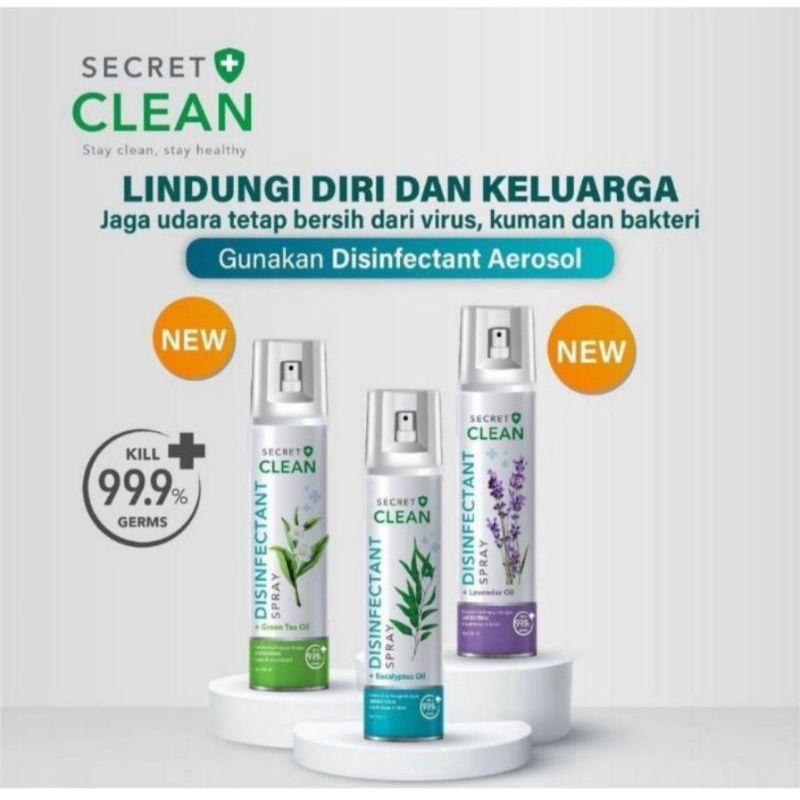 Jual SECRET Clean Disinfectant Spray 200ml | Shopee Indonesia