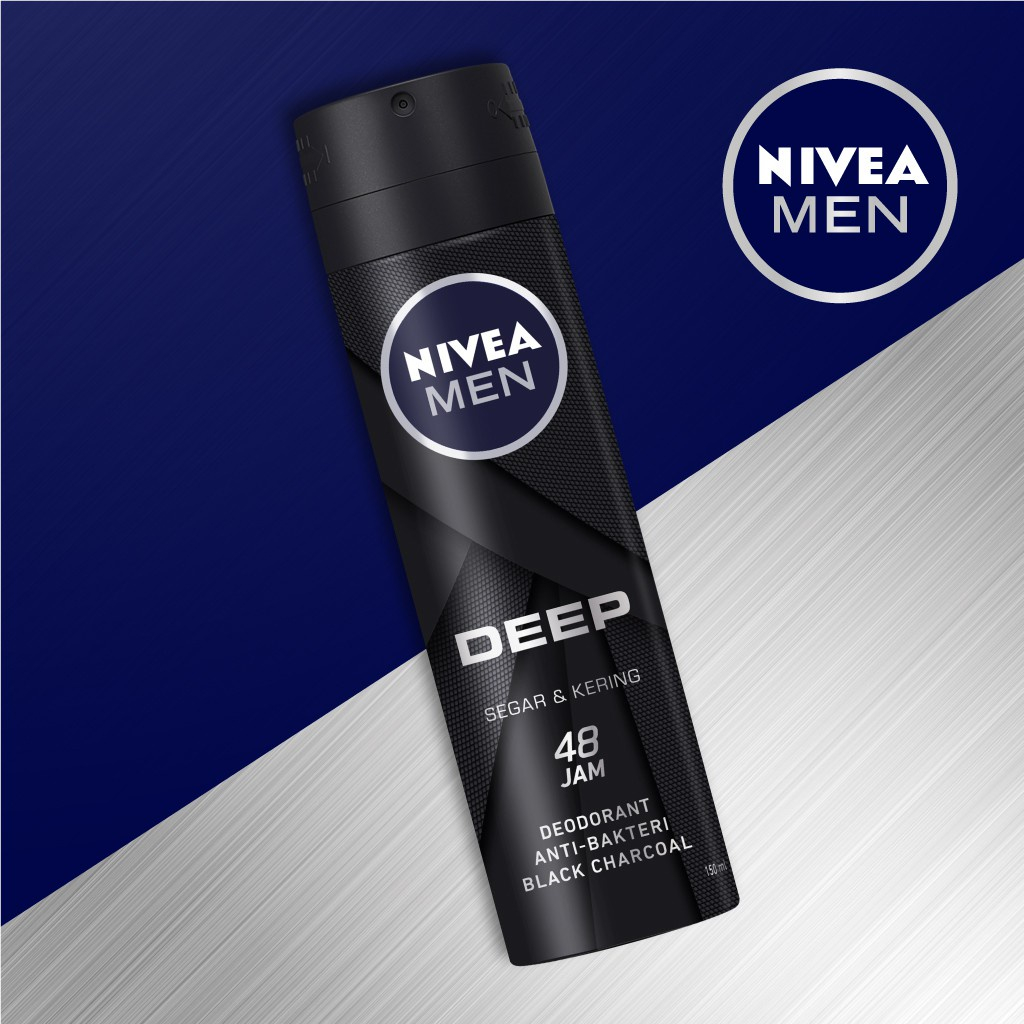 Jual NIVEA MEN Deodorant Deep Spray 150mL Triplepack | Shopee Indonesia