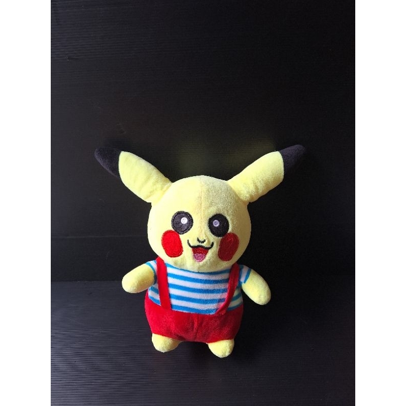 Jual Boneka Pokemon Pikachu Kostum Baju Liris Biru Lucu | Shopee Indonesia