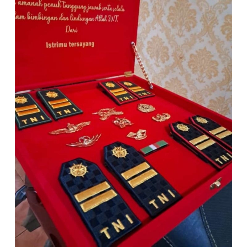 Jual Pangkat Tni lettu / satu set box premium / request costom ...