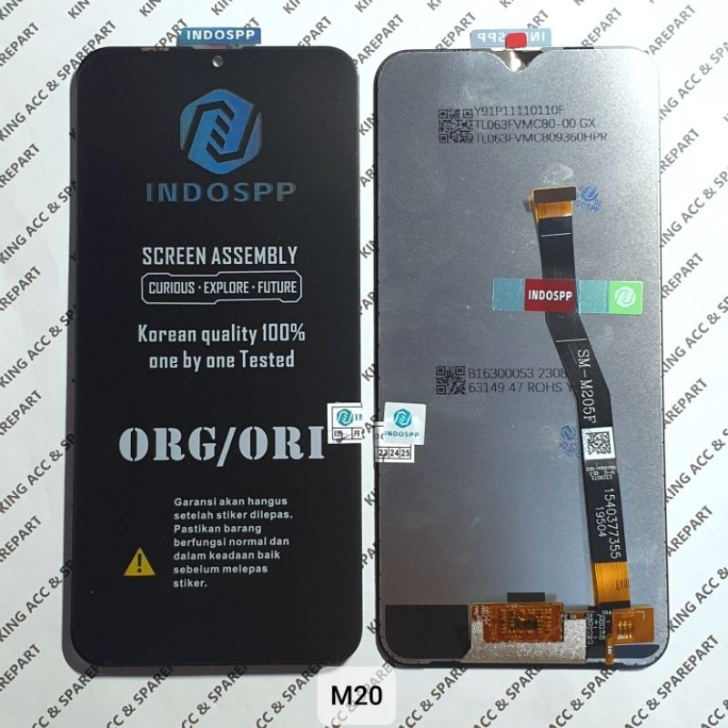 Jual LCD TOUCHSCREEN SAMSUNG GALAXY M20 M205 M205F INDOSPP | Shopee ...