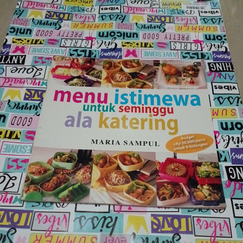 Jual Buku Resep Menu istimewa untuk seminggu ala katering | Shopee ...
