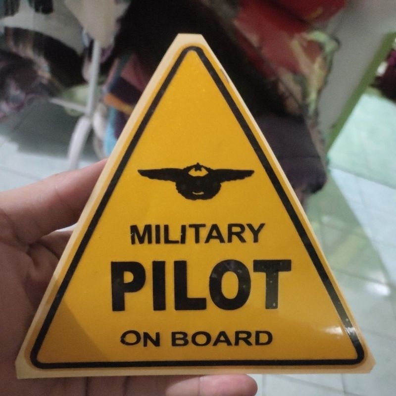 Jual Sign Board Military Pilot / Pilot On Board | Shopee Indonesia