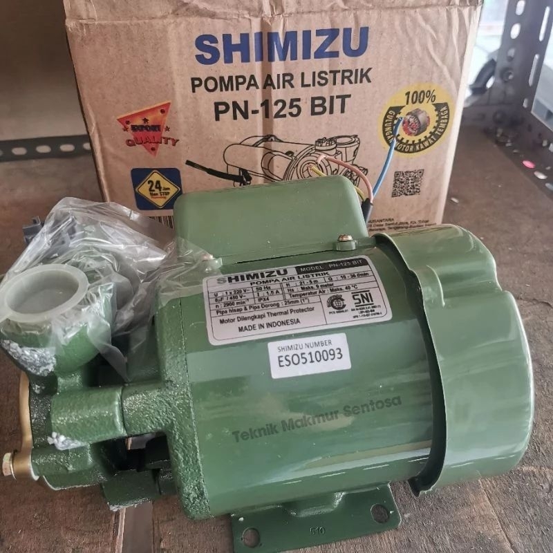 Jual Pompa Air Listrik Shimizu PN-125 BIT Water Pump PN 125 | Shopee ...