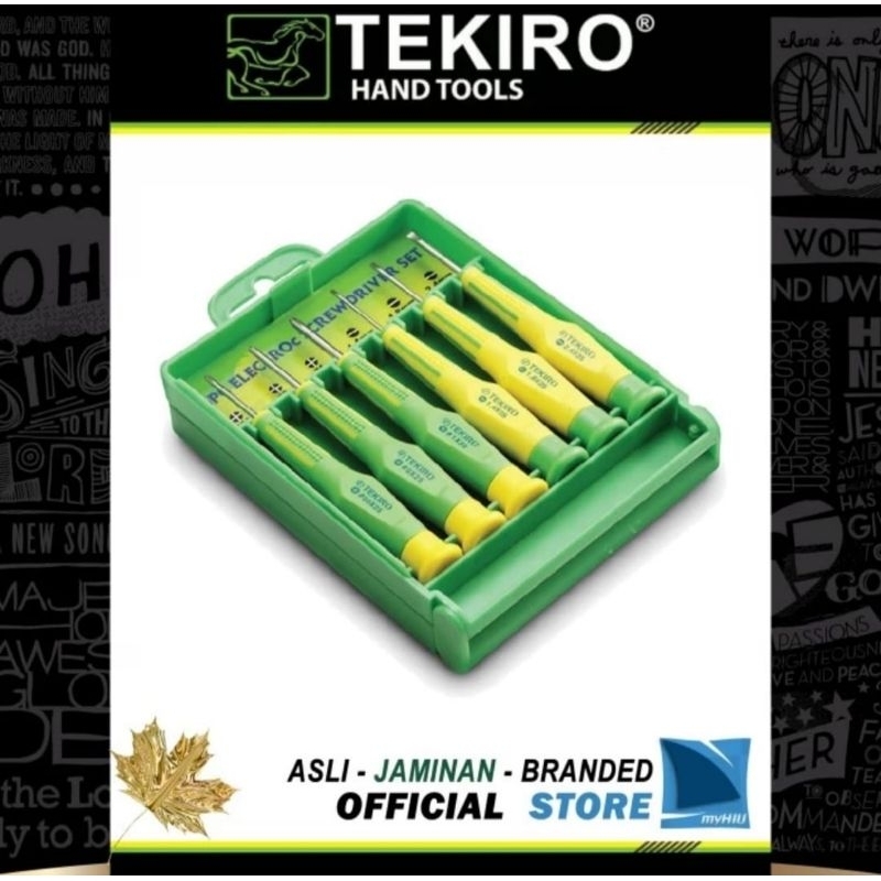 Jual TEKIRO OBENG SET PRESISI 6PCS /OBENG JAM SET 6PCS TEKIRO | Shopee ...