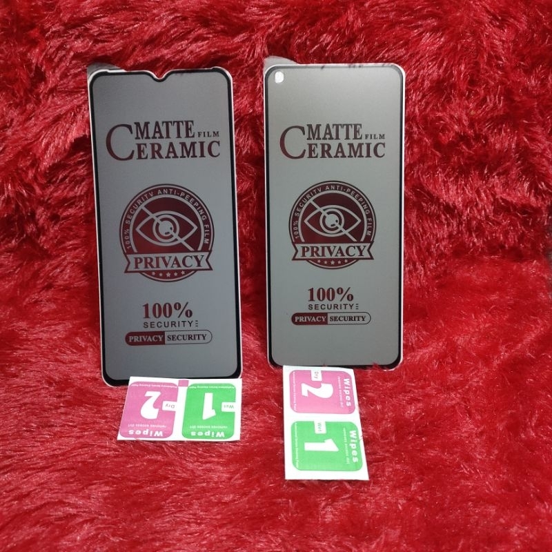 Jual TG Tempered Glass Ceramic Spy Vivo Y22S 2022 Anti Gores Matte Privacy Anti SPY | Shopee ...