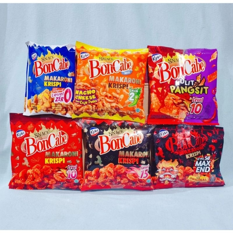 Jual Boncabe MAKARONI RENCENG crispy Level 0/10 / 15 / 30 kemasan 20 ...
