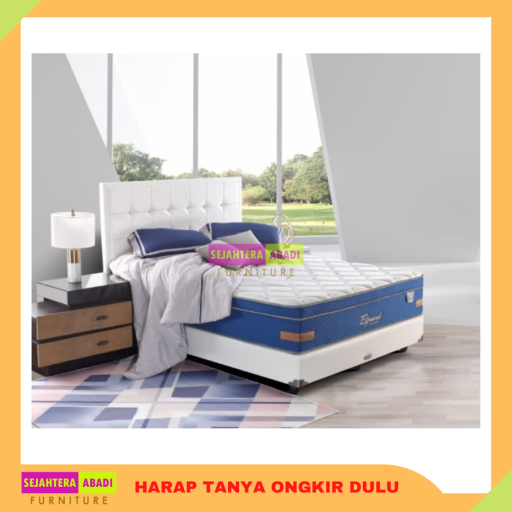 Jual Elite Springbed kasur Elgrand new jumbo plushtop foam enchasment matras & full set | Shopee ...