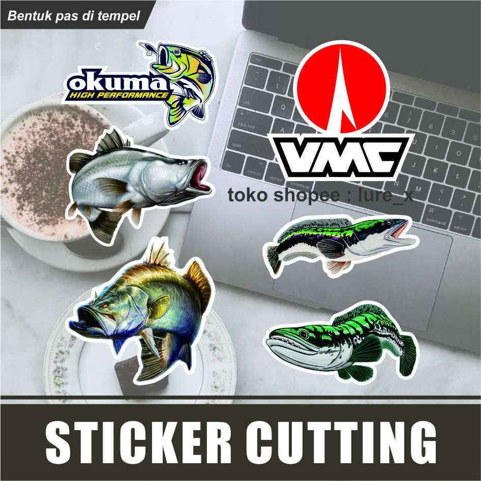 Jual Sticker Mancing / Stiker Pancing // Gambar Barramundi untuk Tackle ...