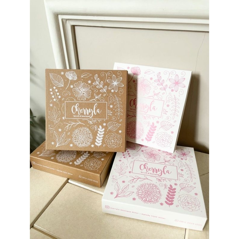 Jual SLIDING BOX 15X15X3cm / BOX HIJAB | Shopee Indonesia
