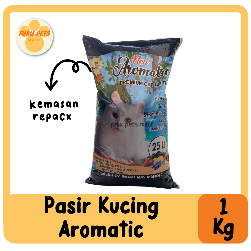 Jual Pasir Kucing Kemasan Repack 1 kg | Shopee Indonesia