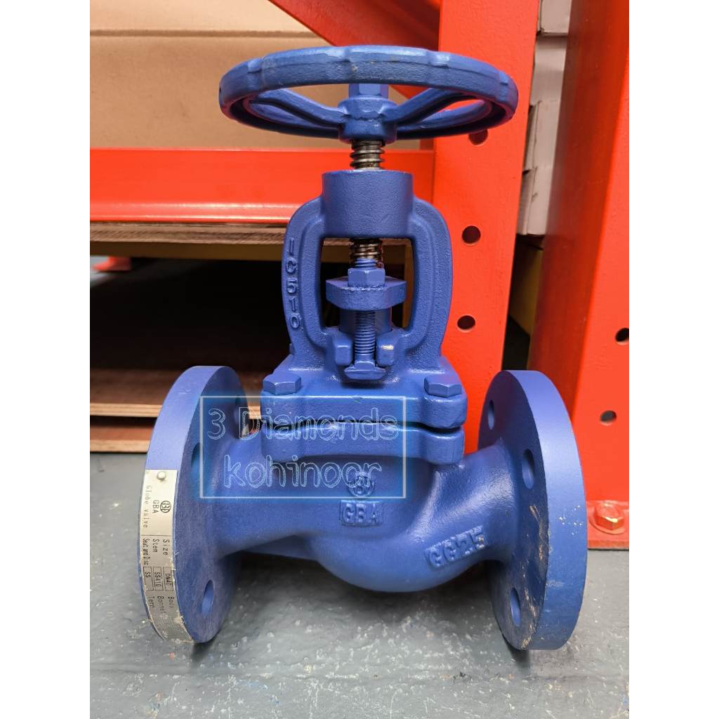 Jual GLOBE VALVE GBA CAST IRON PN16 DN40 1 1/2" | Shopee Indonesia
