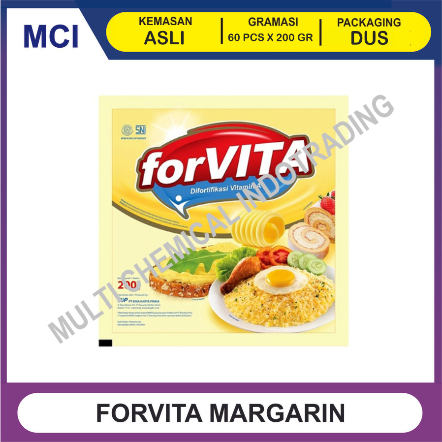 Jual FORVITA MARGARINE SACHET 200 GR - 1 DUS 60 PCS | Shopee Indonesia