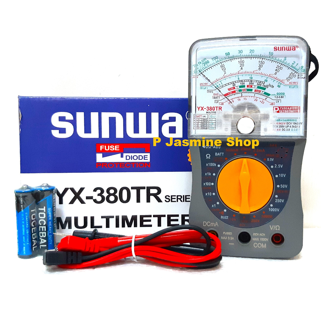 Jual MultiTester / MultiMeter / Avometer Manual Jarum SUNWA KX-380TR ...