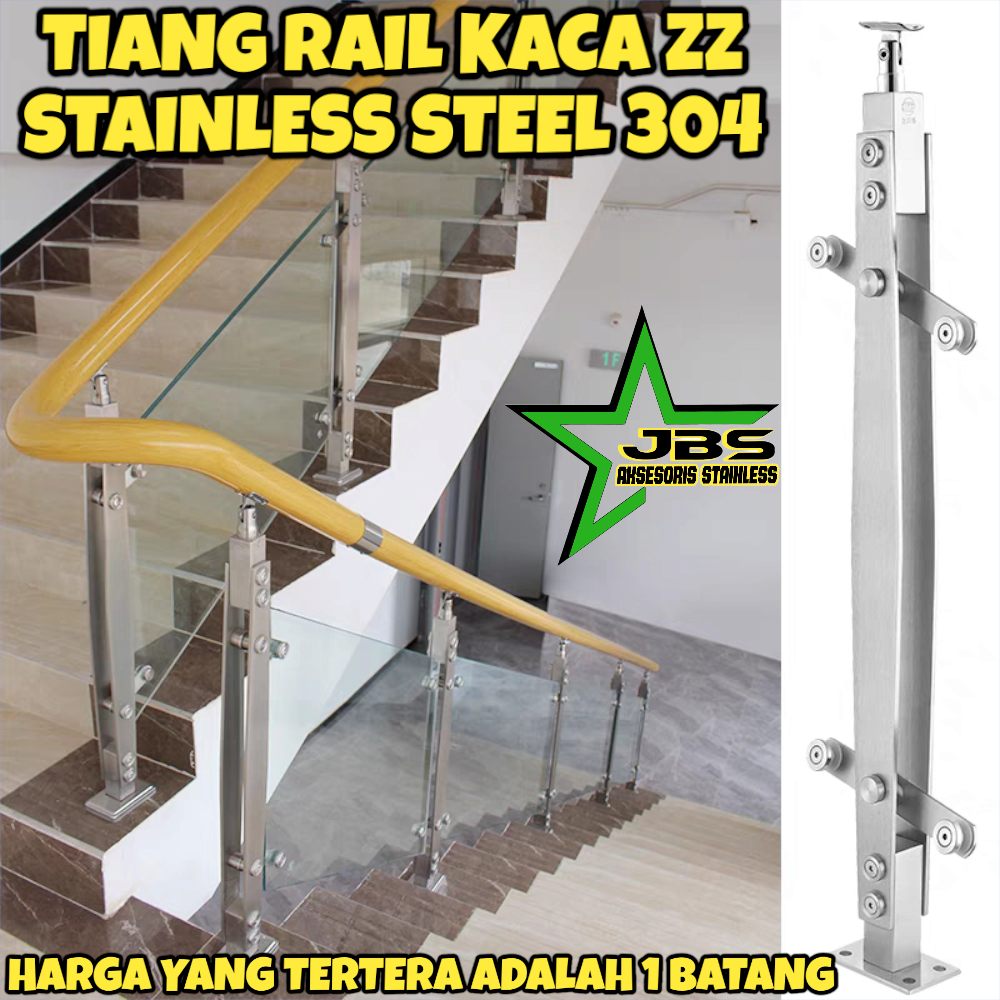 Jual TIANG RAIL SUS 304 KACA ZZ | TIANG RAILING TANGGA KACA STAINLESS ...