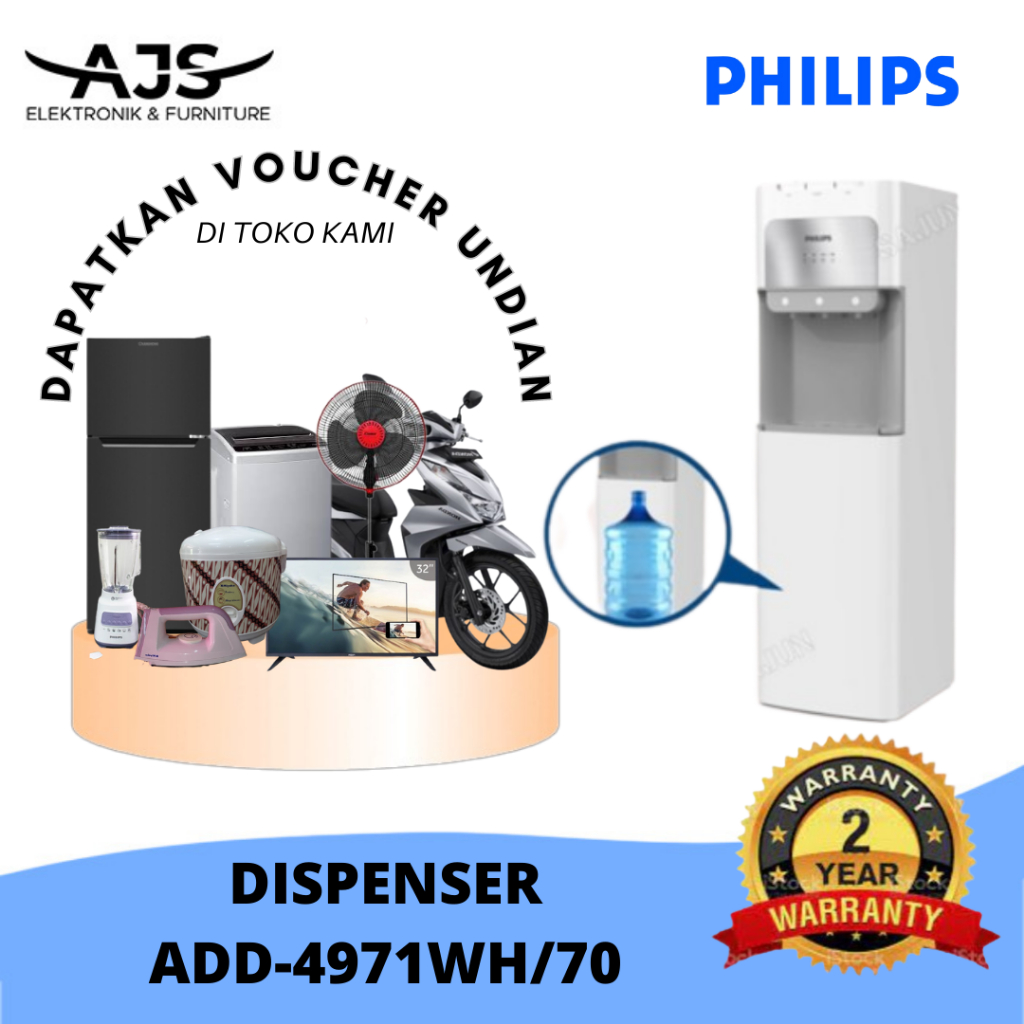 Jual Dispenser Philips ADD4971 / ADD 4971 Galon Bawah 3 Kran Low Watt ...
