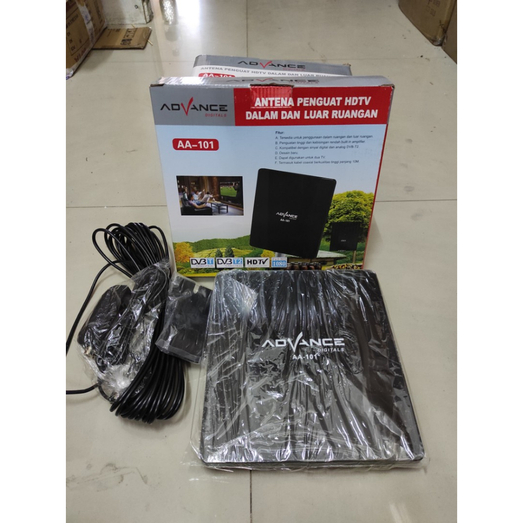 Jual ANTENA TV DIGITAL ADVANCE AA-101 PENGUAT SINYAL HDTV DVBT2 ...