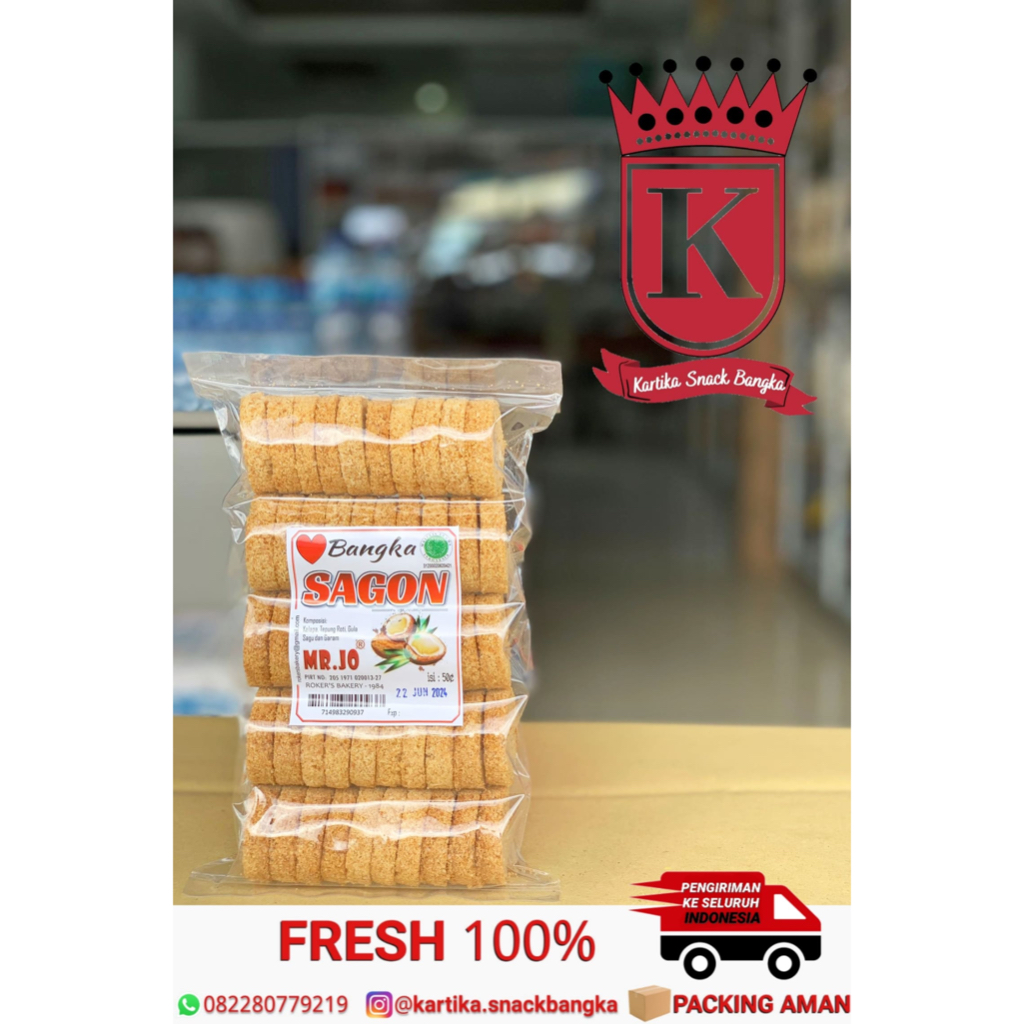 Jual Kue Sagon / Sagon Kelapa Mr.Jo 50 Keping Khas Bangka | Shopee ...