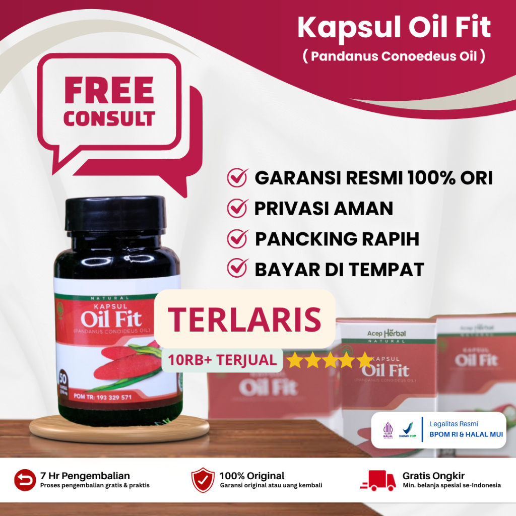 Jual Kapsul Oil Fit Buah Merah Papua - Oil Fit Herbal Original - Oil ...