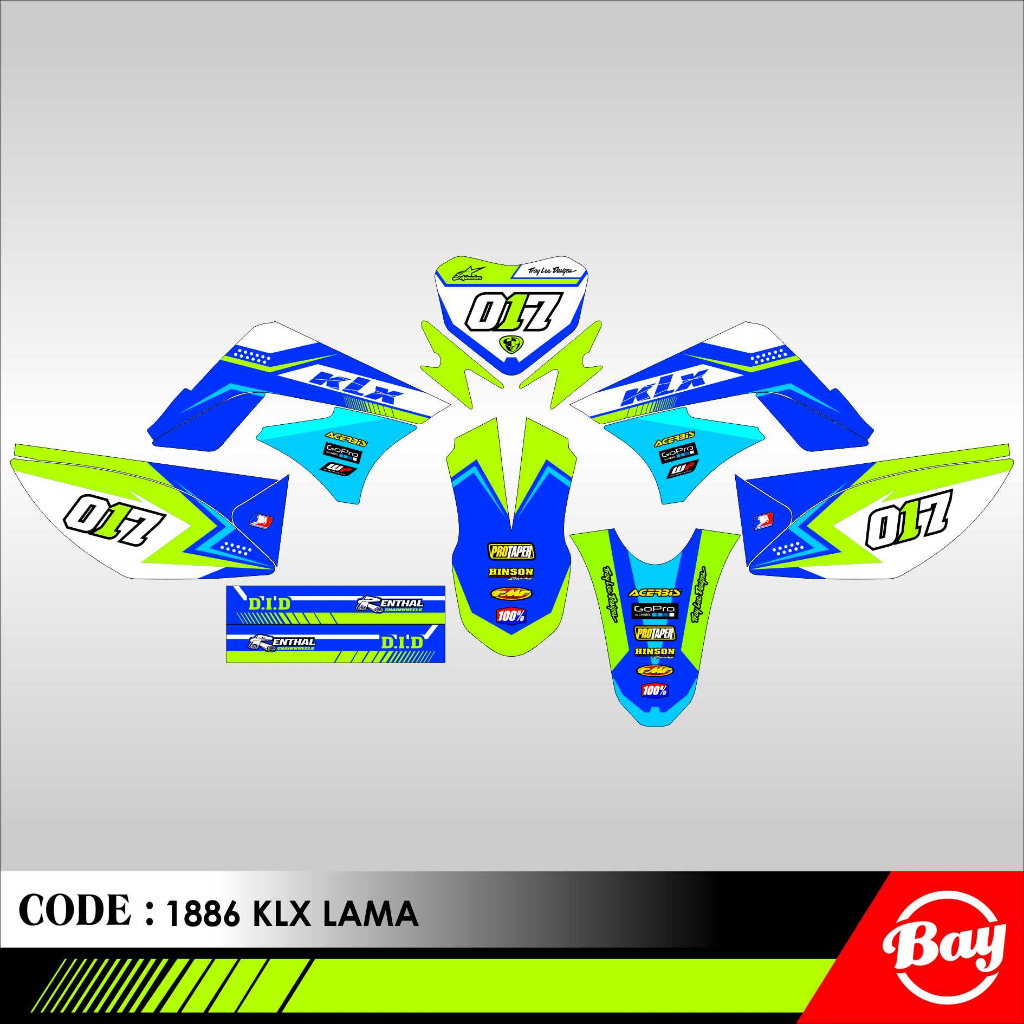 Jual Decal Stiker Motor KLX 150 LAMA / KLX S 150 Full Body Sticker ...