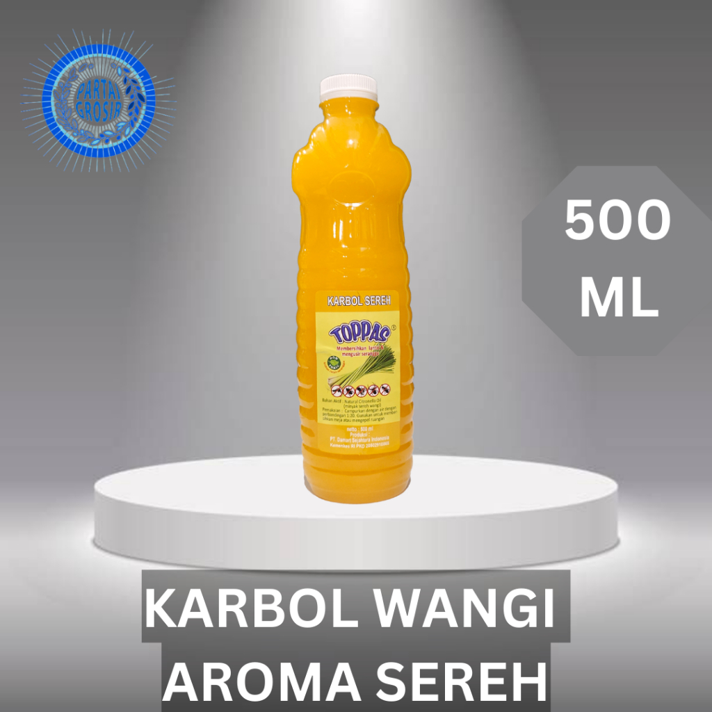 Jual Karbol Aroma Sereh Toppas Kemasan Botol 500Ml | Shopee Indonesia