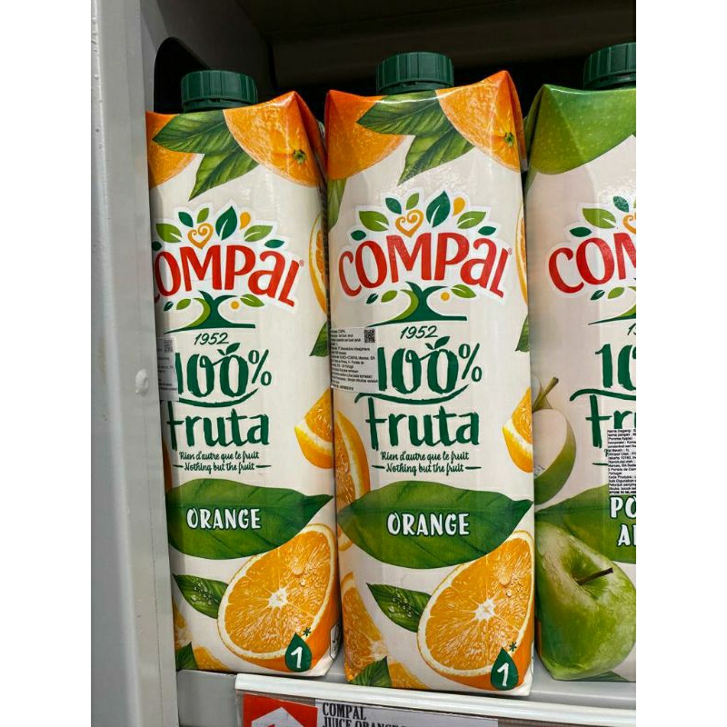 Jual Juice Compal Fruta 100% Orange | Jus Jeruk 1 Ltr | Shopee Indonesia