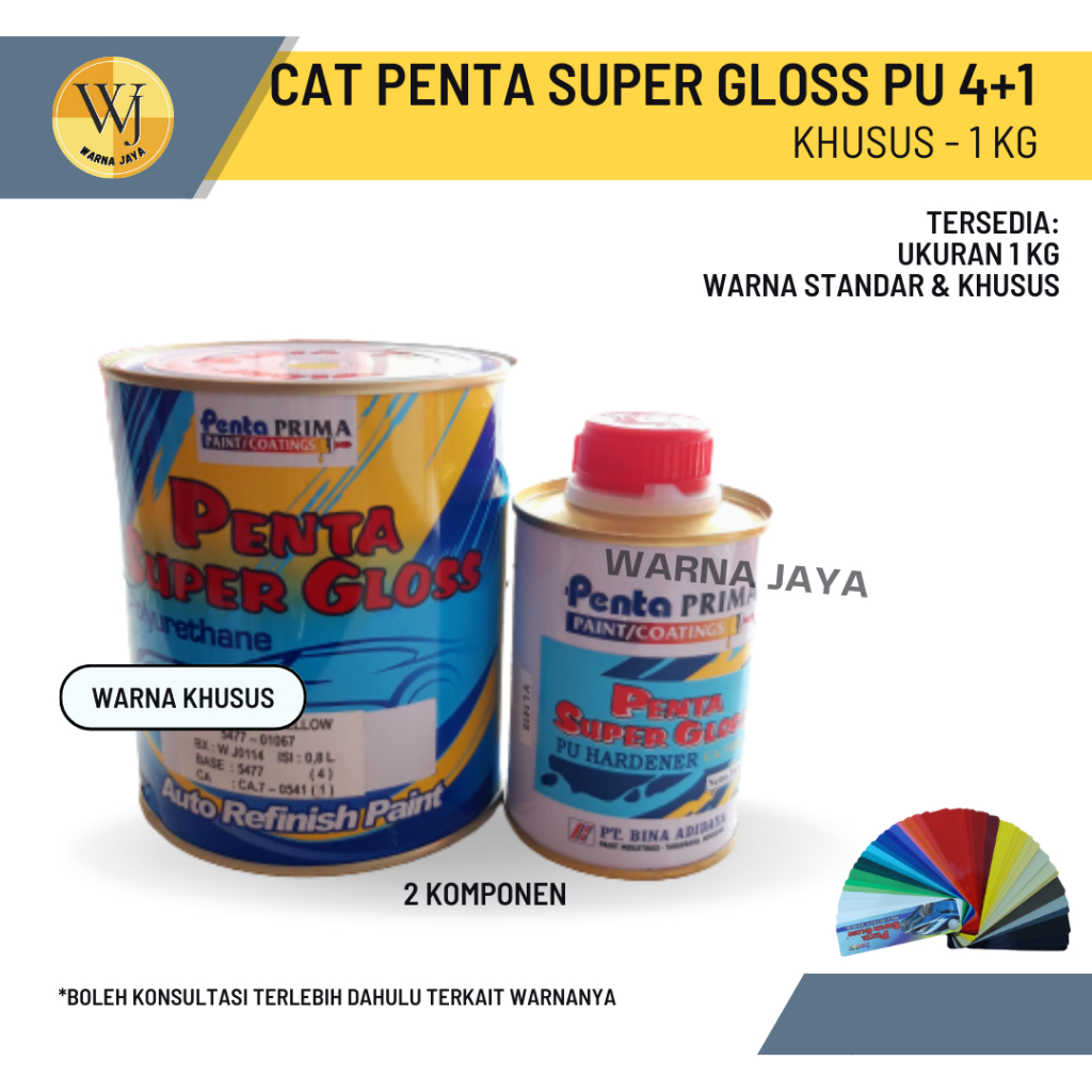 Jual Cat Penta PU Super Gloss Khusus 1 Liter / Cat Penta Polyurethane 4 ...