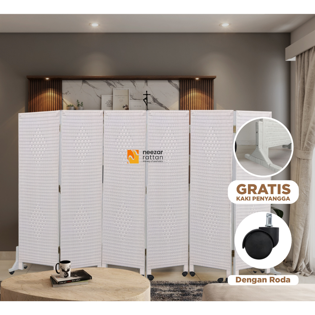 Jual READY STOCK - 6 Pintu Sketsel Rotan No.22 Pembatas penyekat ...
