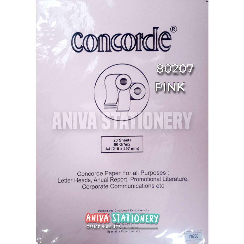 Jual KERTAS CONCORDE A4 90GR PAPER WARNA KONKORD IJAZAH PIAGAM ...