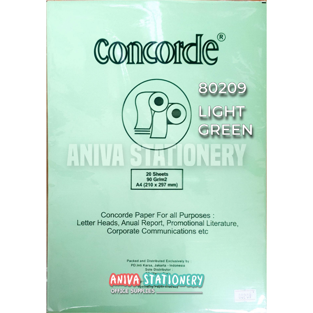 Jual KERTAS CONCORDE A4 90GR PAPER WARNA KONKORD IJAZAH PIAGAM ...